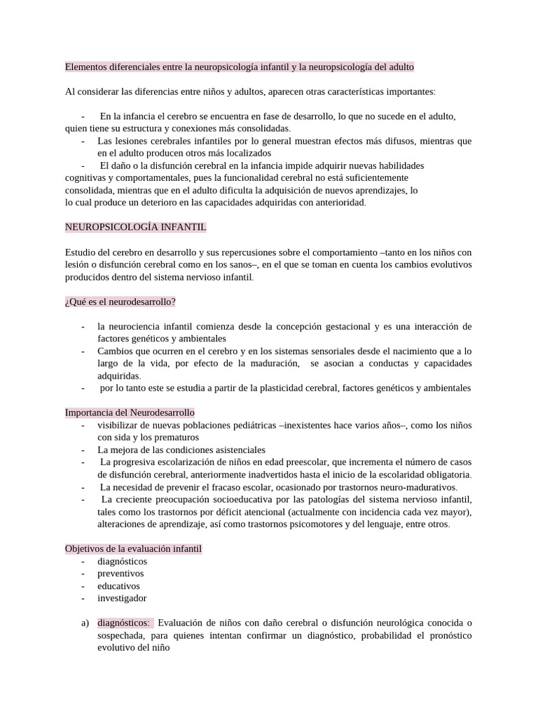 Neurociencia | PDF | Desorden hiperactivo y deficit de atencion ...