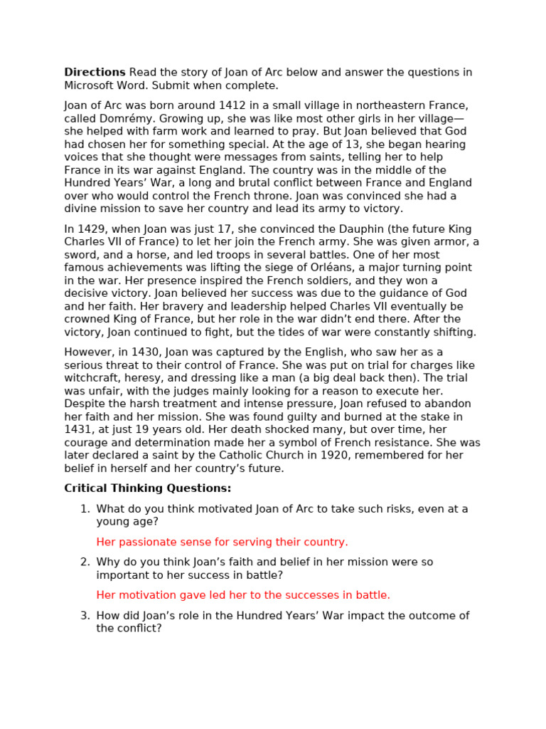Document (8) | PDF | Joan Of Arc