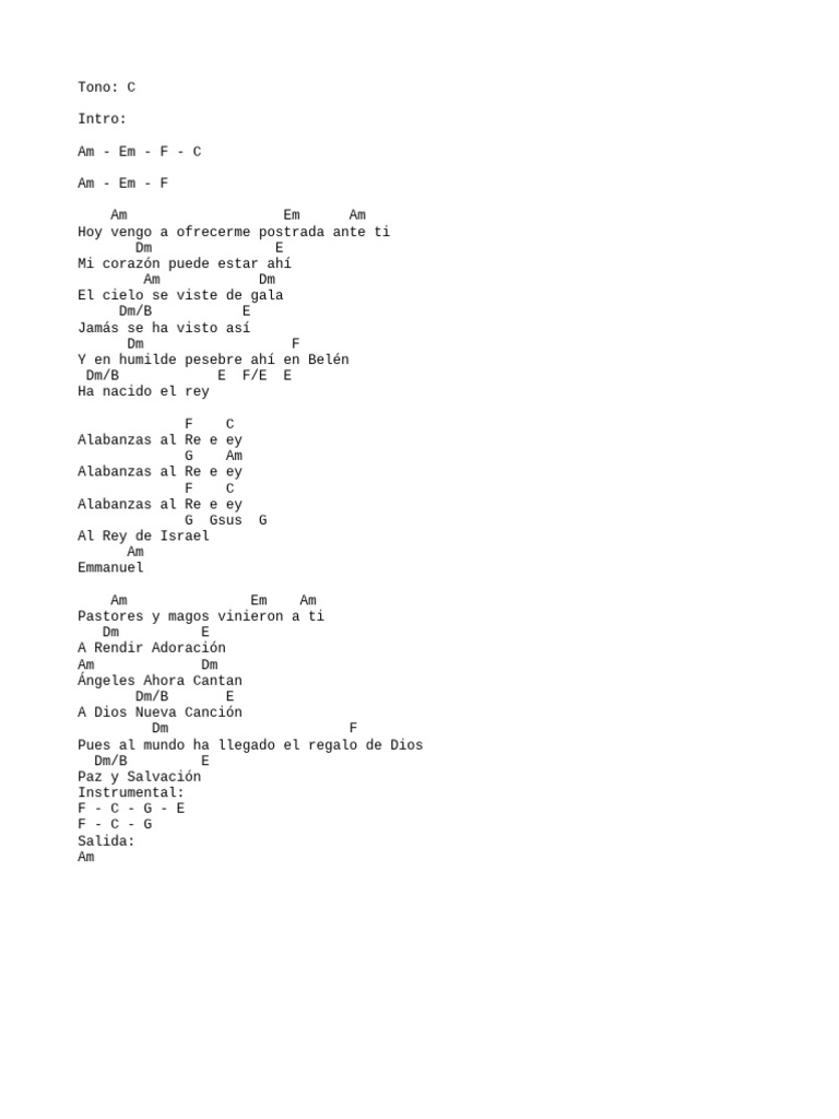 Alabanzas Al Rey | PDF