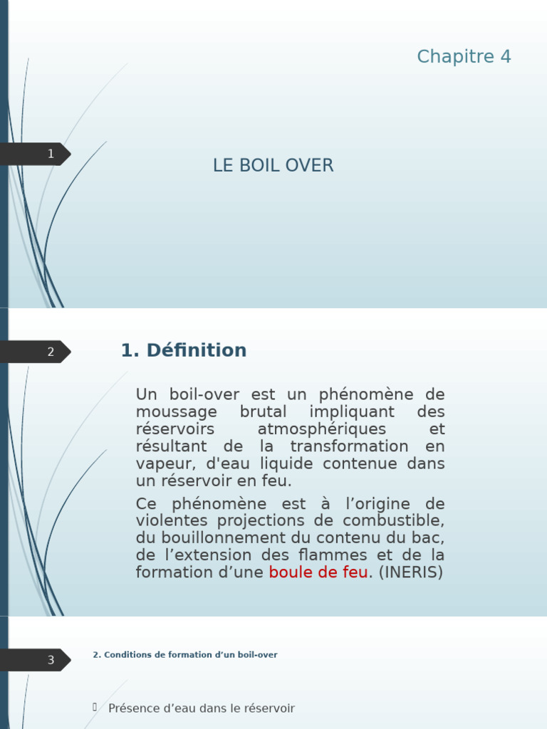 Phénomène de Boilover en Réservoirs | PDF | Procédé chimique ...