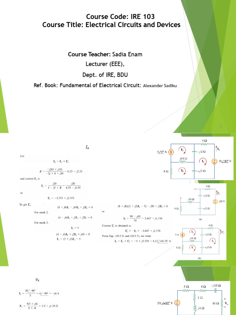 Electrical Circuits for EEE Students | PDF