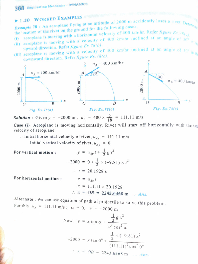 Projectile motion | PDF | Mechanical Engineering | Mechanics
