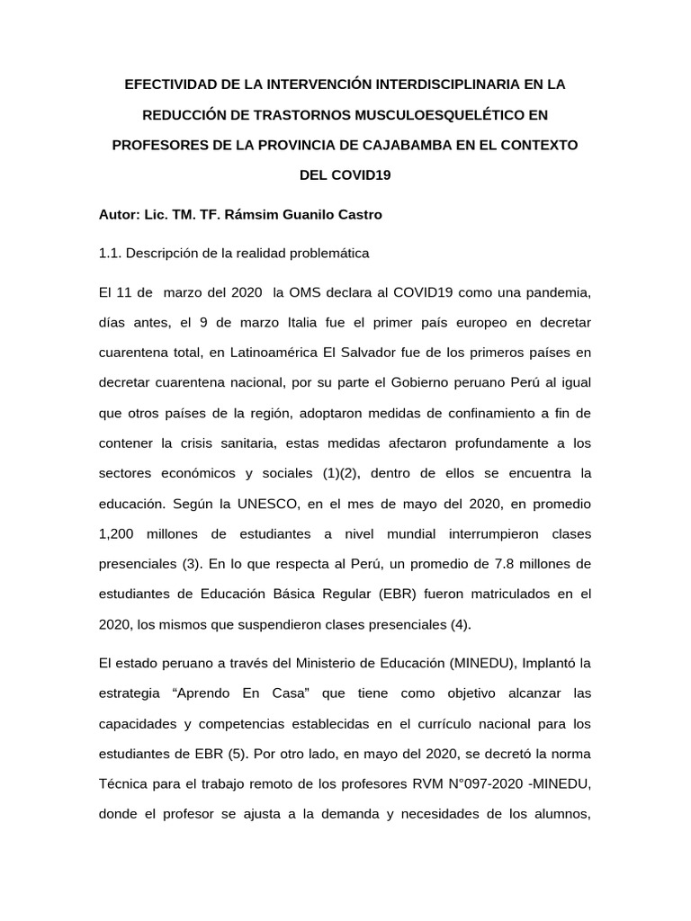 Capitulo1-Investigacion MSP | PDF