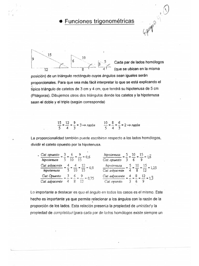 Funciones Trigonometricas | PDF