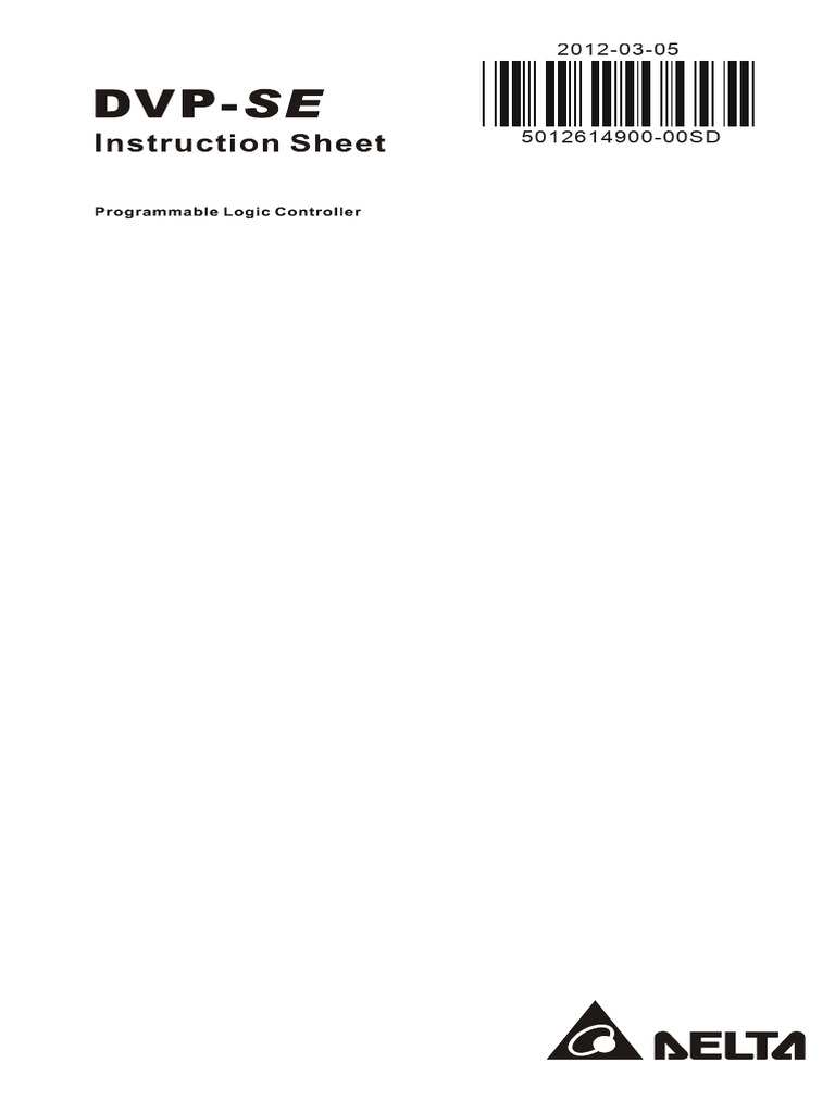 Dvp-Se 636 | PDF | Power Supply | Electric Power