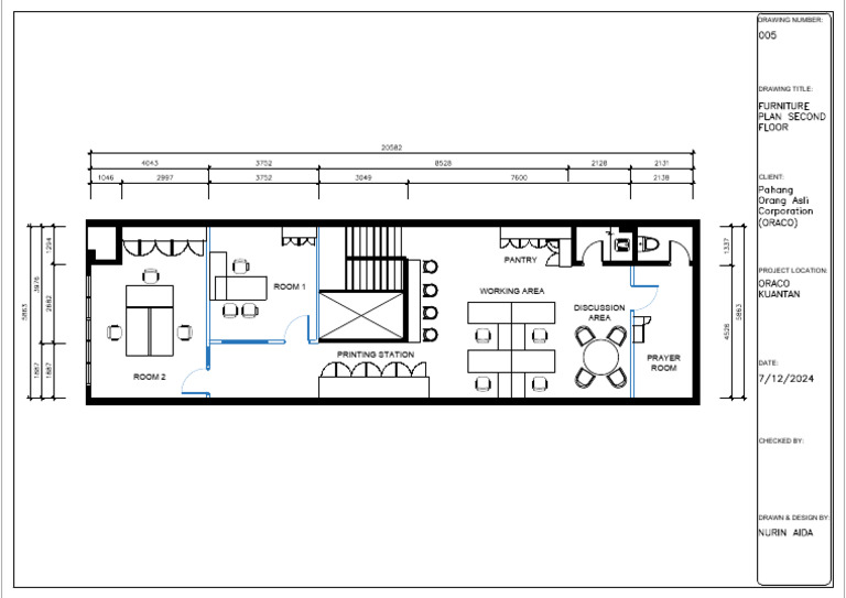 SECOND FLOOR FURNITURE PLAN ORACO | PDF