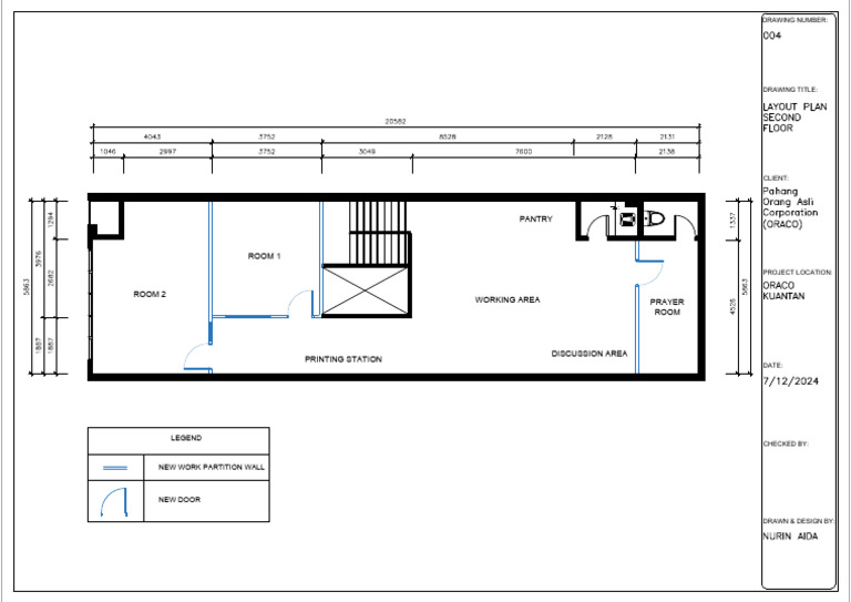 Second Floor Layout Plan Oraco | PDF
