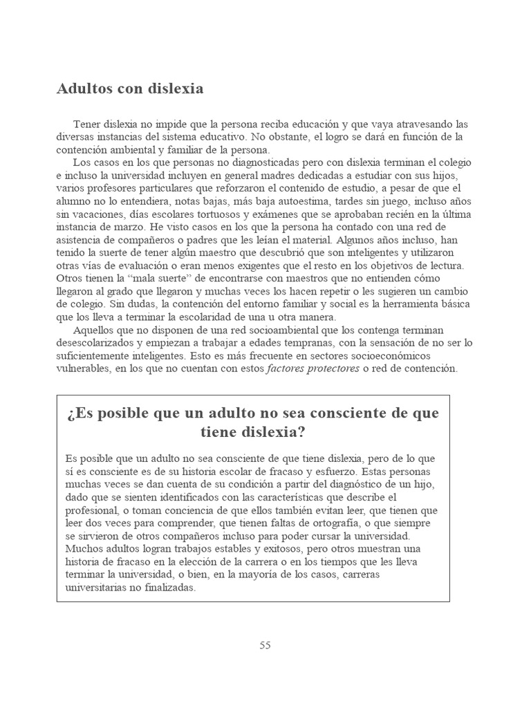 PEARSON Adultos Con Dislexia. Una Forma Diferente de Leer | PDF
