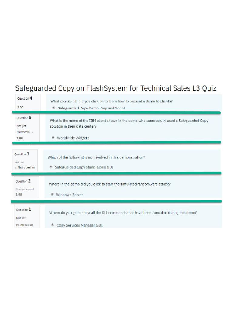 IBM Safeguarded Copy On FlashSystem For Technical Sales Level 3 32 Points - PNG | PDF