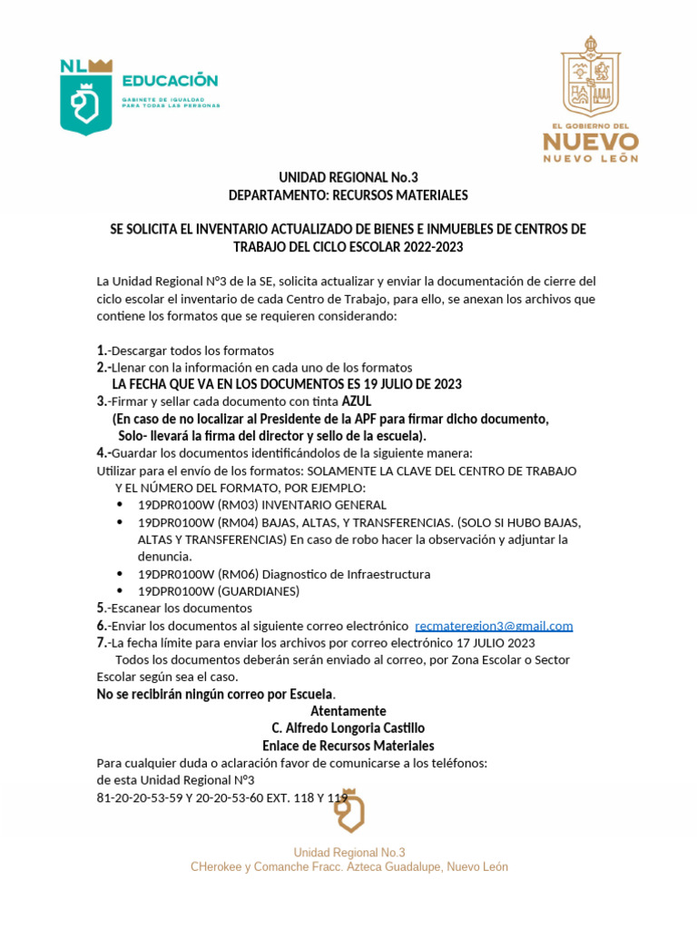 Indicaciones Para Llenado de Los Formatos | PDF