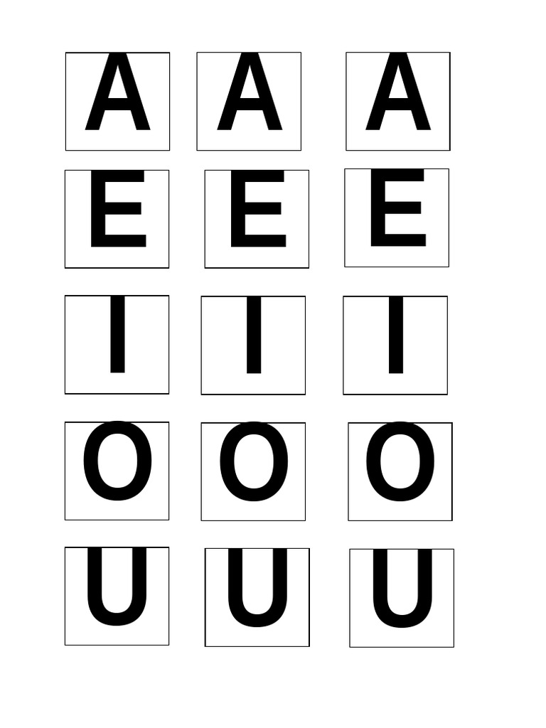 Vocales Imprimir _ Khale | PDF