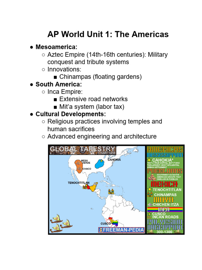 Apwh Unit 1 The Americas | PDF