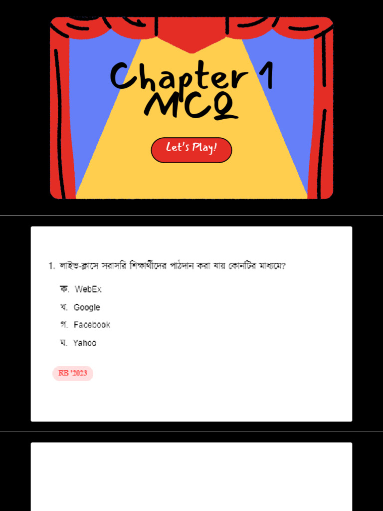 Chapter - 01 MCQ | PDF