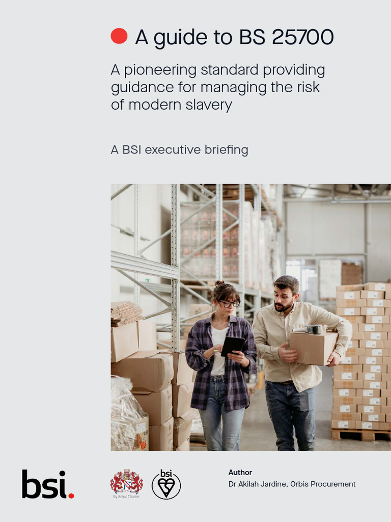 BS_25700_Exec_briefing_web | PDF | Regulatory Compliance | Risk