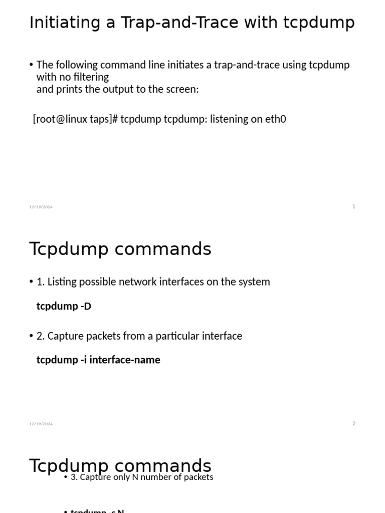 TCP Dump | PDF