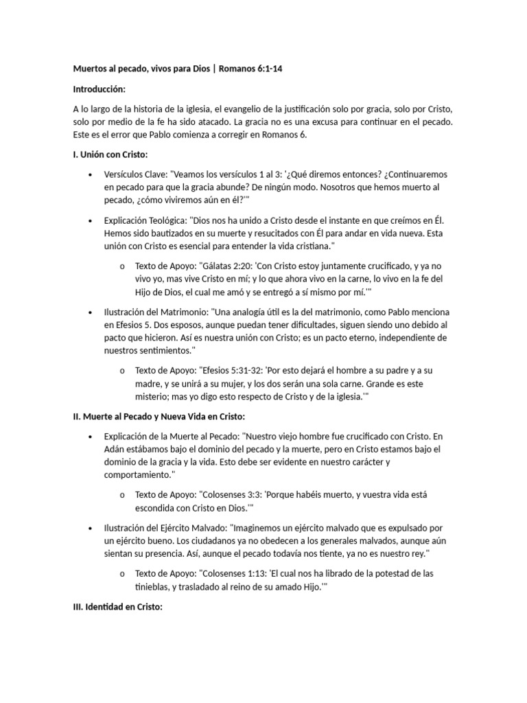 Muertos Al Pecado | PDF | Cristo (título) | Pecado