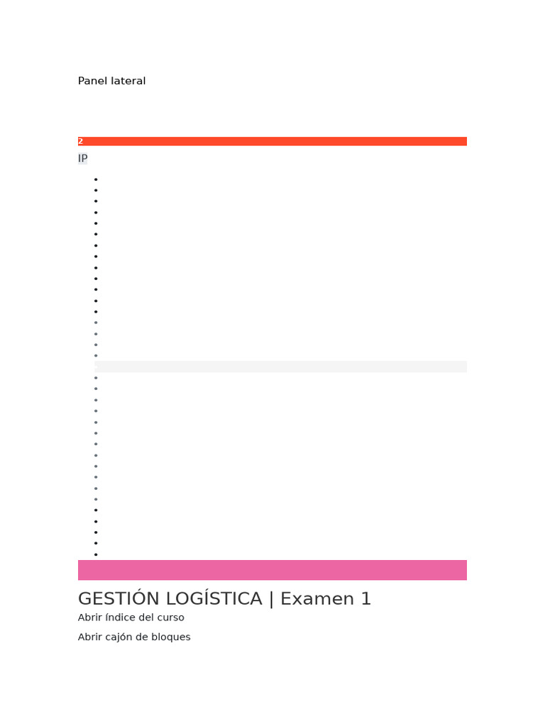logistica curso 1 | PDF
