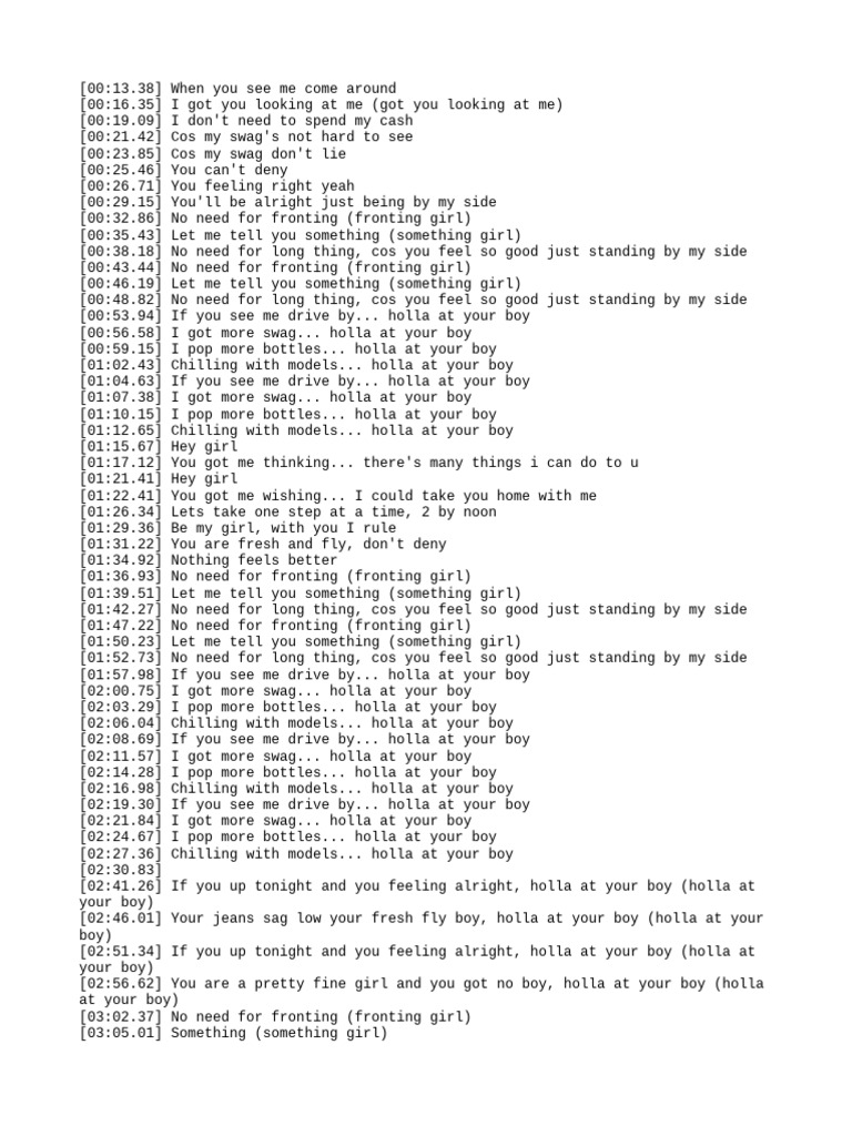 Holla at Your Boy | PDF