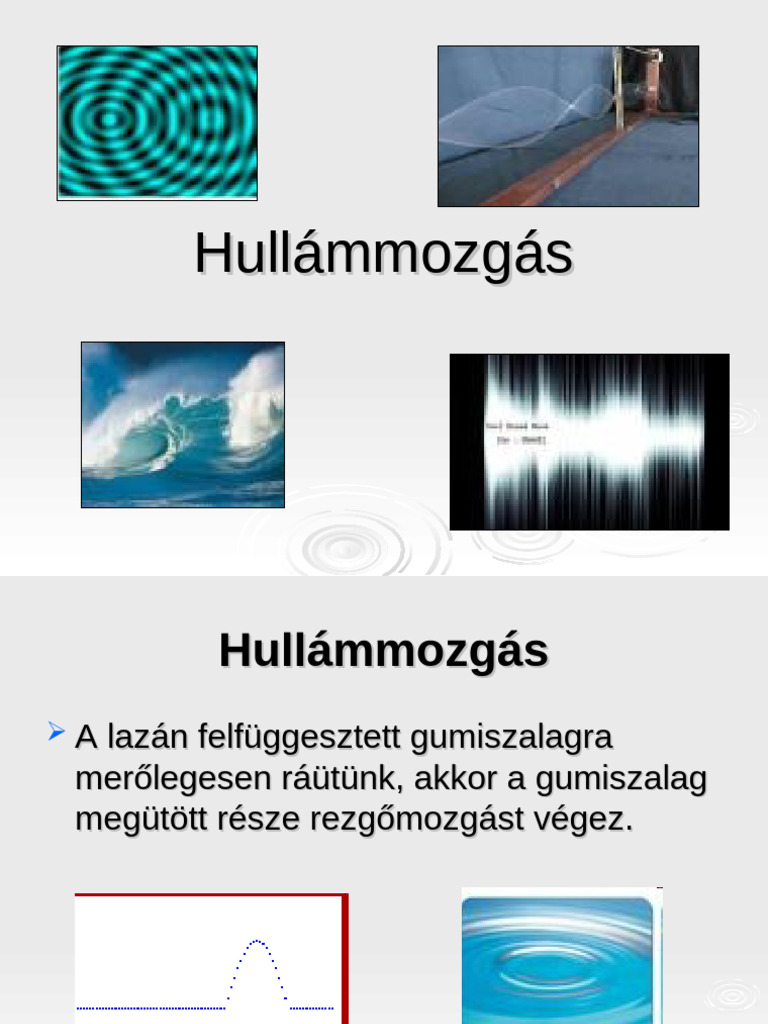 Mechanikai Hullámok I. | PDF