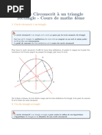 Le Cercle Et Le Disque | PDF | Cercle | Triangle