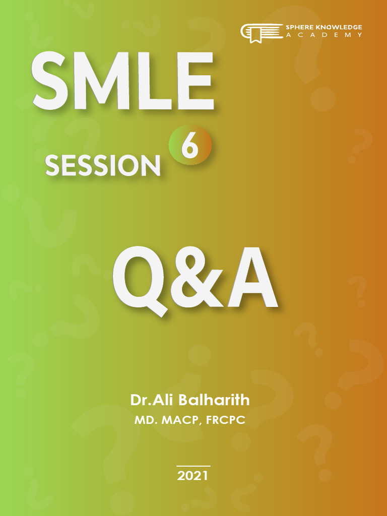 SMLE SESSION 6 | PDF | Urinary Tract Infection | Pneumonia SMLE SESSION 6 | PDF | Urinary Tract Infection | Pneumonia