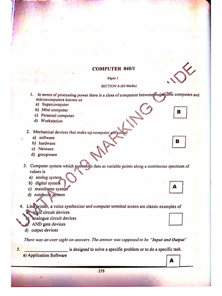 umuta marking guide | PDF