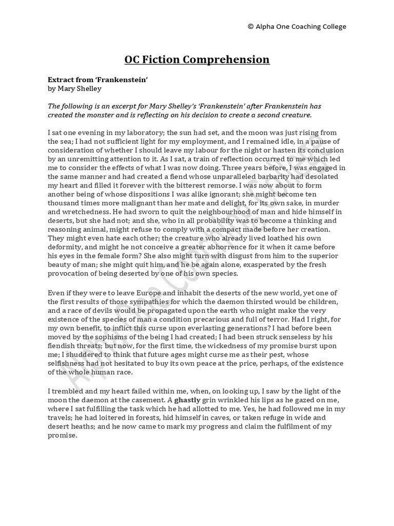 OC-Reading_Fiction | PDF | Monsters