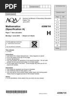 VCE Mathematical Methods Formula Sheet | PDF | Area | Mathematics