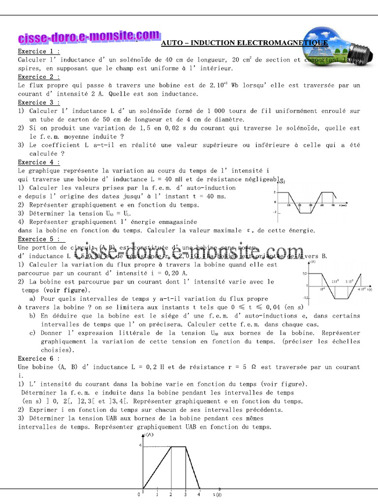 Induction Auto Induction Electromagnetique | PDF