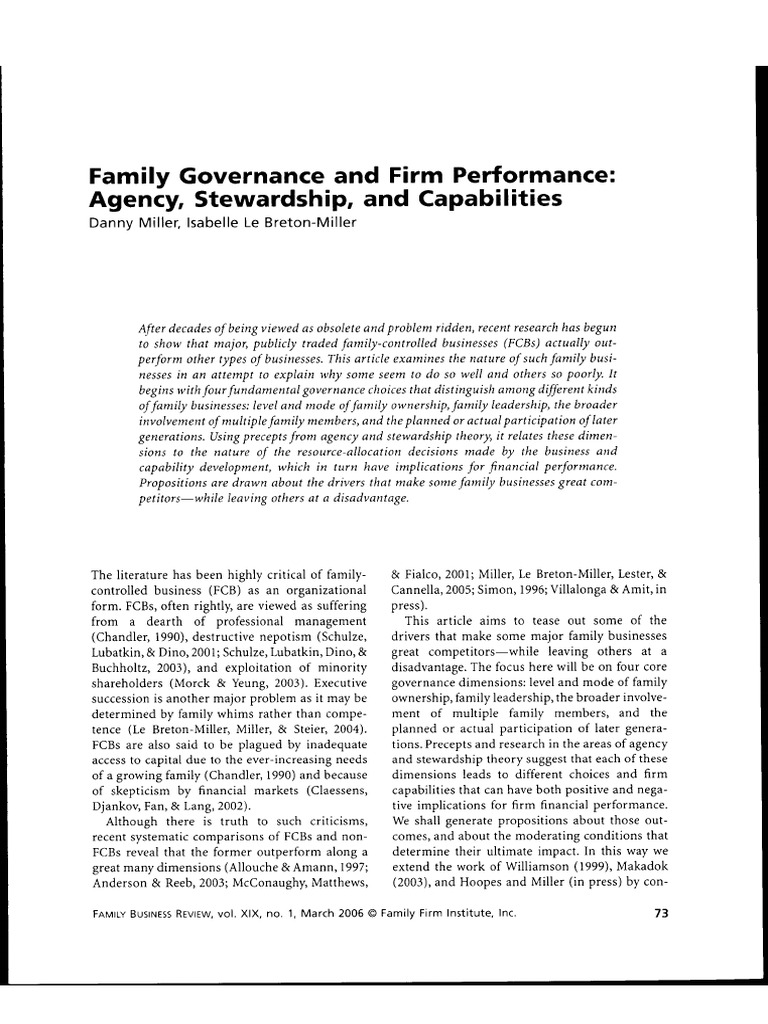Family Governance | PDF