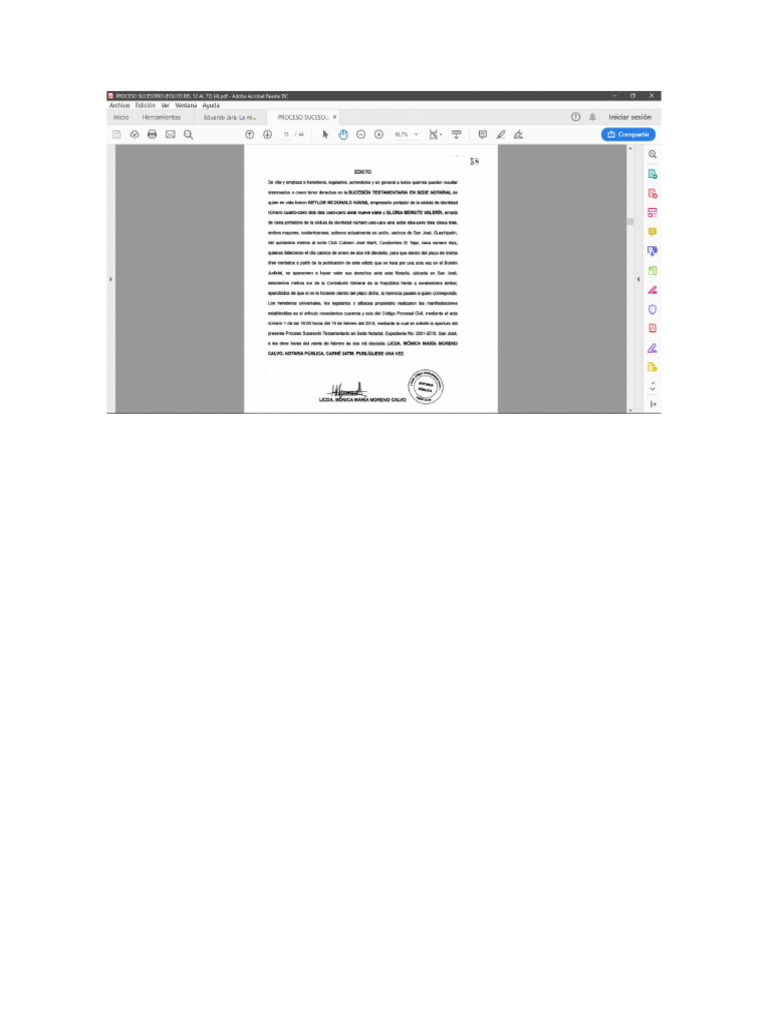 Ejemplo Edicto | PDF