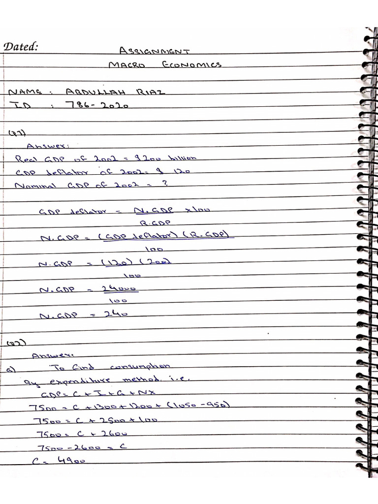 Abdullah Riaz 786 (Assignment) | PDF