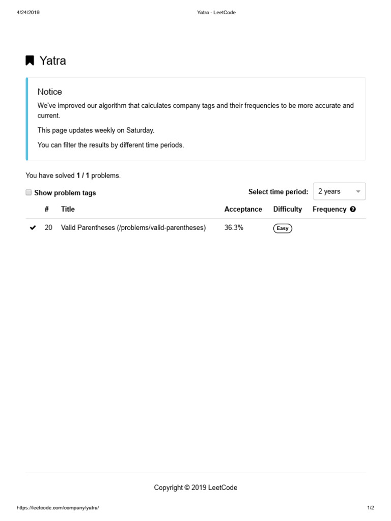 Yatra - LeetCode | PDF
