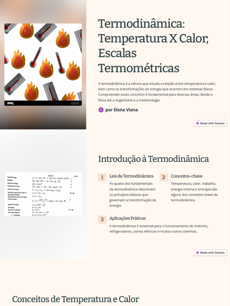 Termodinamica Temperatura X Calor Escalas Termomet 241108 151952 | PDF ...
