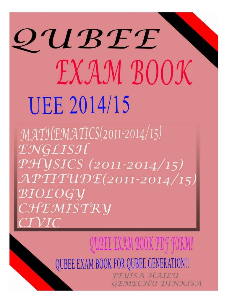 Maths Exam Book 2014 | PDF