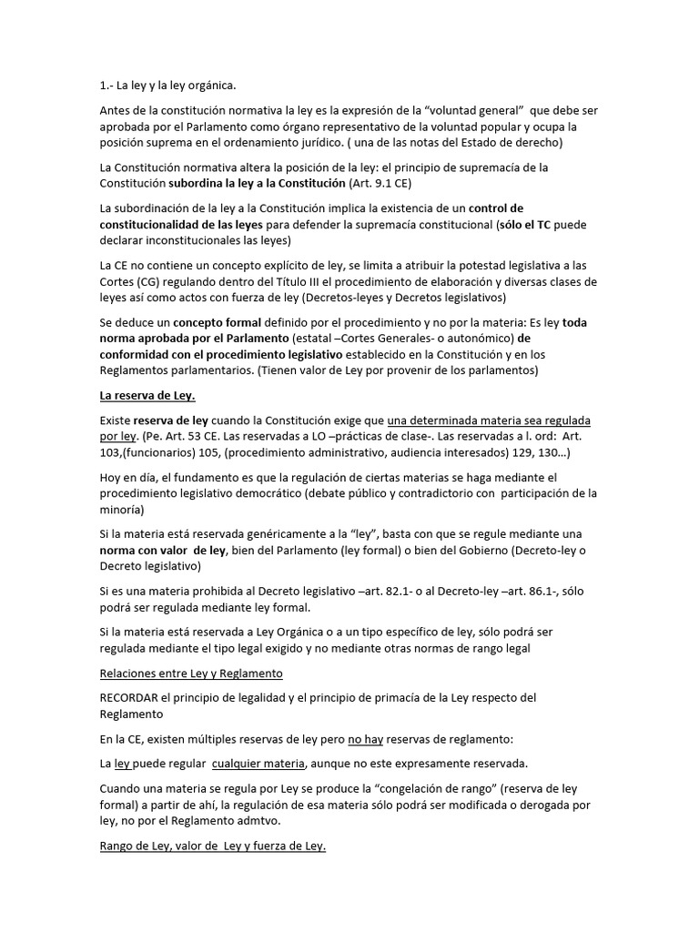 CONSTI TEMA 4 | PDF | Regulación | Ley de la Unión Europea