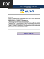 Protocolo de Registro Wisc V | PDF | Aprendizaje | Cognición