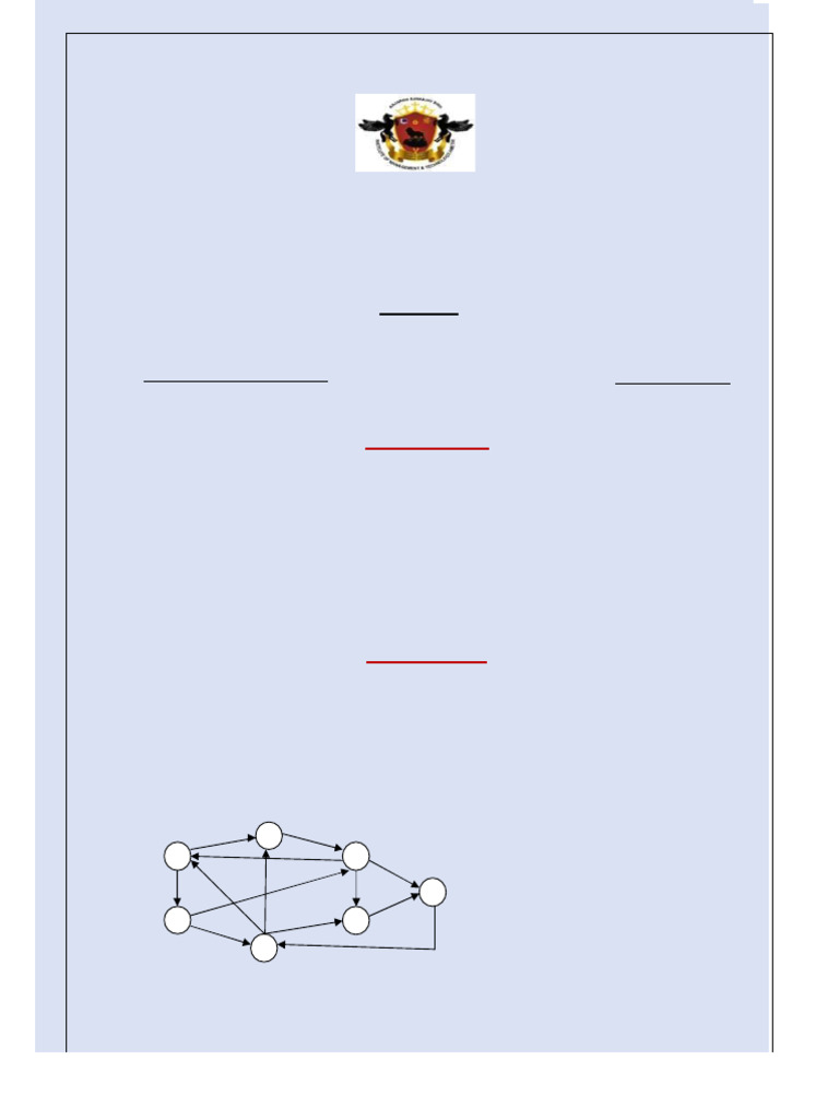 Data structure unit 5 imp | PDF | Discrete Mathematics | Graph Theory Data structure unit 5 imp | PDF | Discrete Mathematics | Graph Theory