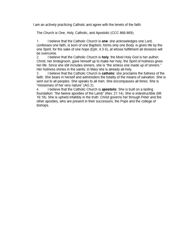 Tenets of The Faith | PDF