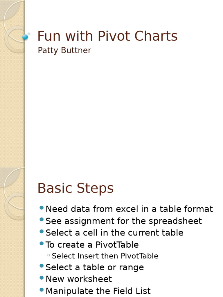 Pivot Tables | PDF