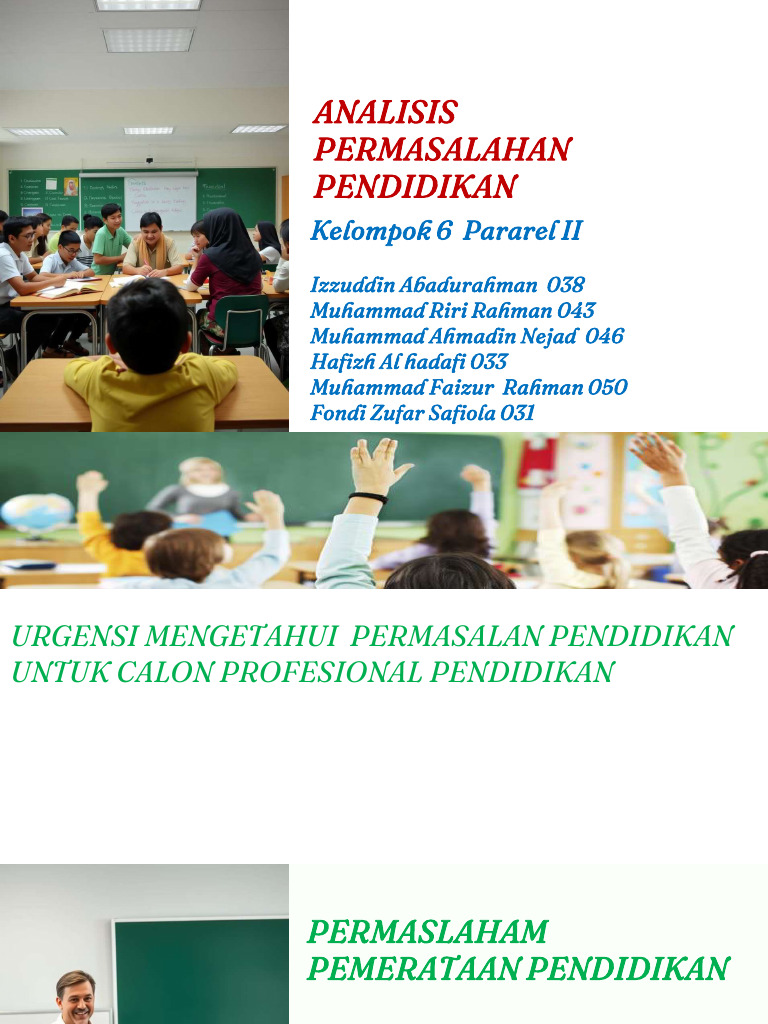Permasalahan-Pendidikan-di-Indonesia - PPTX Fix Akhirr 0021 | PDF