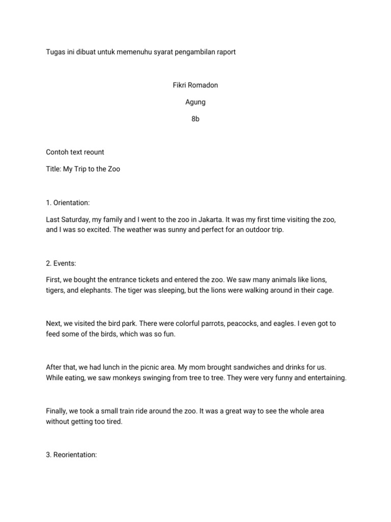 tugas iki | PDF | Zoo