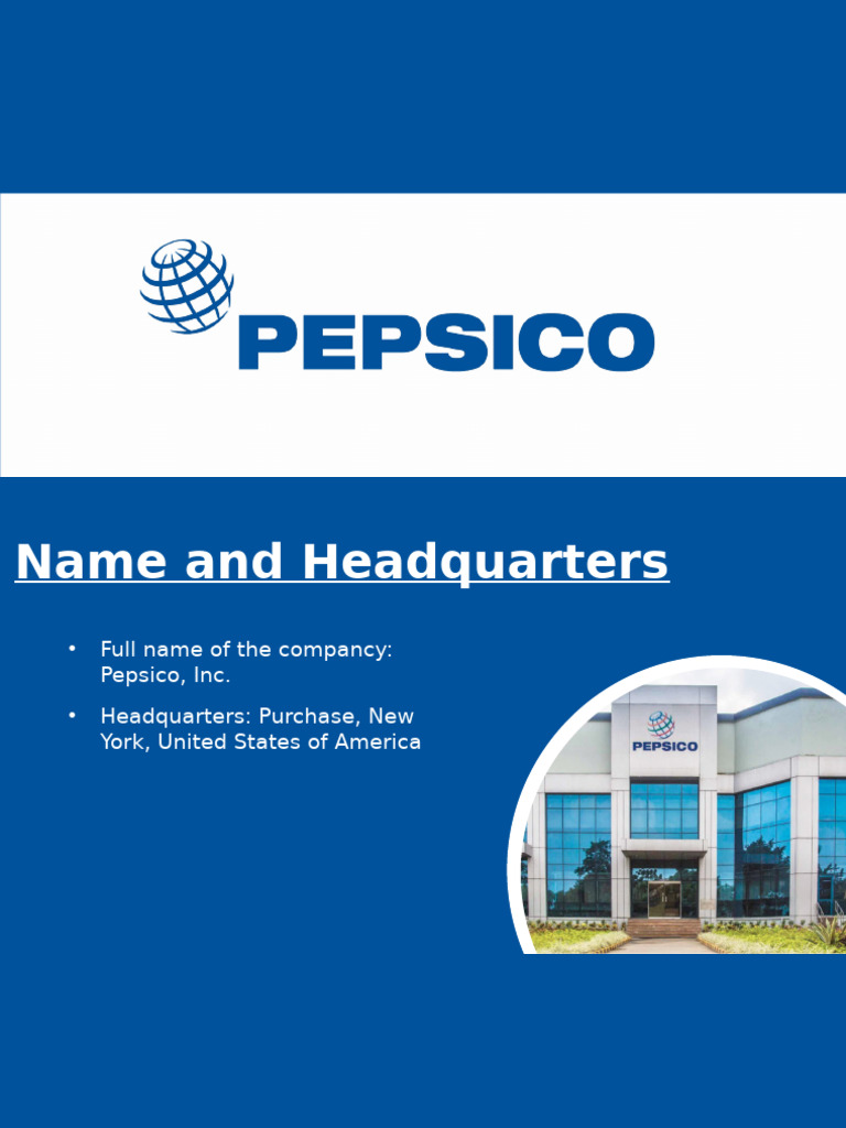 Pepsico Overview And Key Insights Pdf Pepsi Co