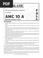 2019 Amc 10a Answers | PDF | Mathematics