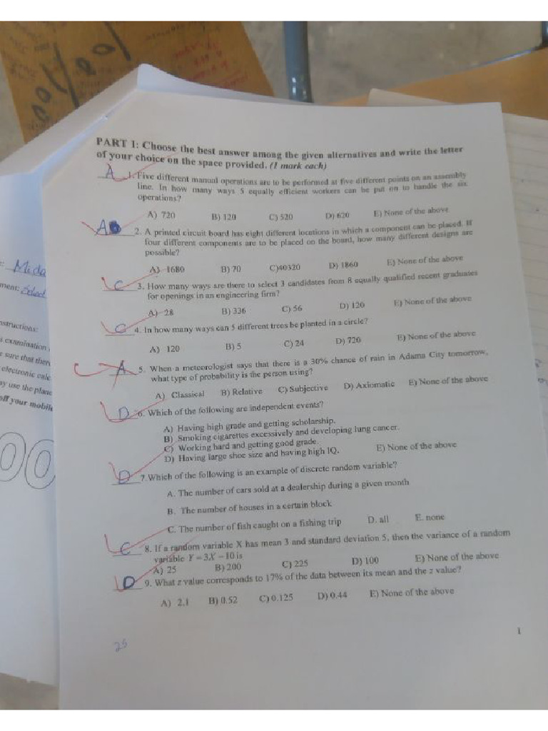 Statistics Final Exam PDF | PDF