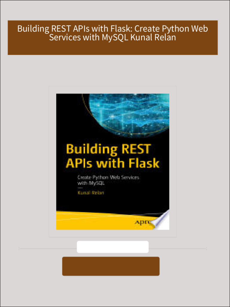 [Ebooks PDF] download Building REST APIs with Flask: Create Python Web ...