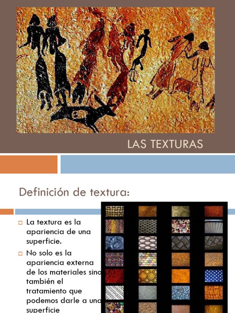 Tipos y ejemplos de texturas visuales | PDF | Pinturas | Escultura