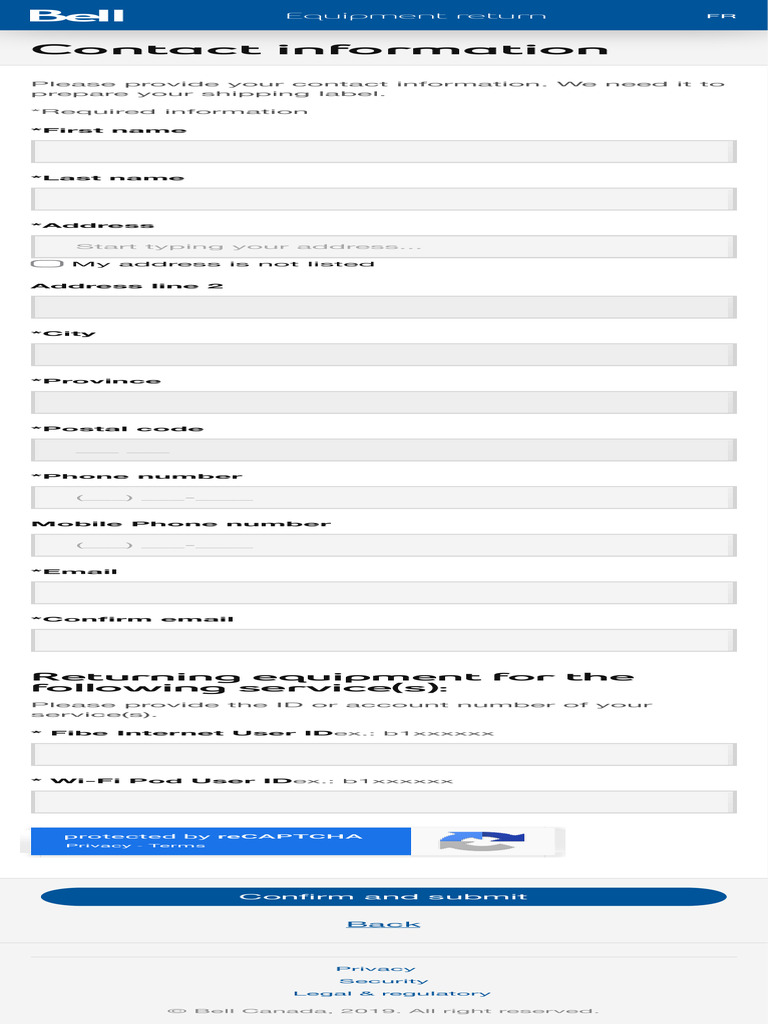 Bell - Equipment Return | PDF