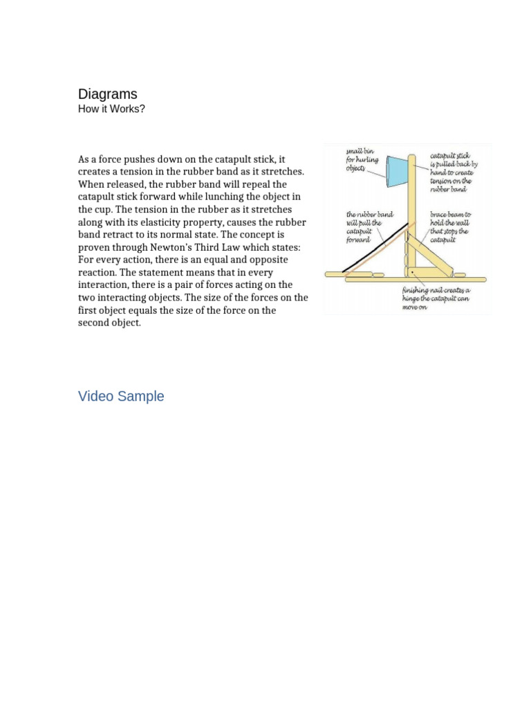 How a Catapult Works: Physics Explained | PDF