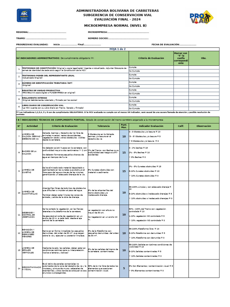 002 FORM_MCV 3ra Evaluación 2024 | PDF | La carretera